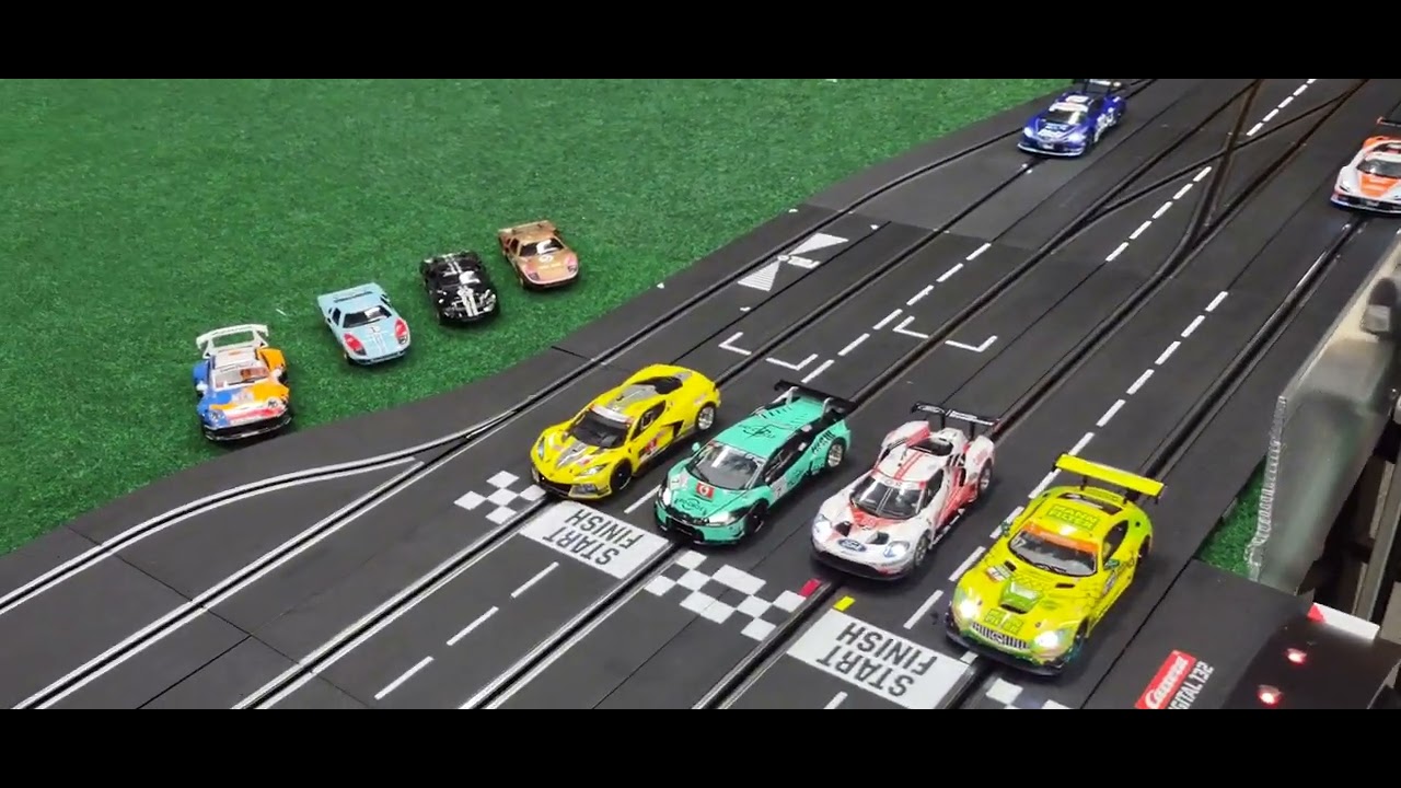 4 lane Carrera Digital Prototype track - YouTube