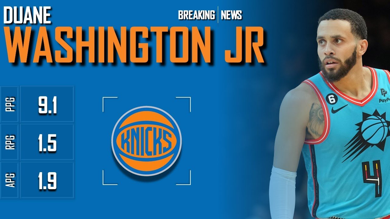 NEW YORK KNICKS: Duane Washington Jr. ᴴᴰ - YouTube