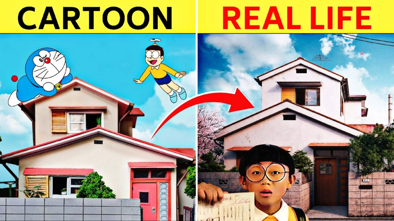 Cartoon & Anime House In REAL LIFE | Animation Villa - YouTube