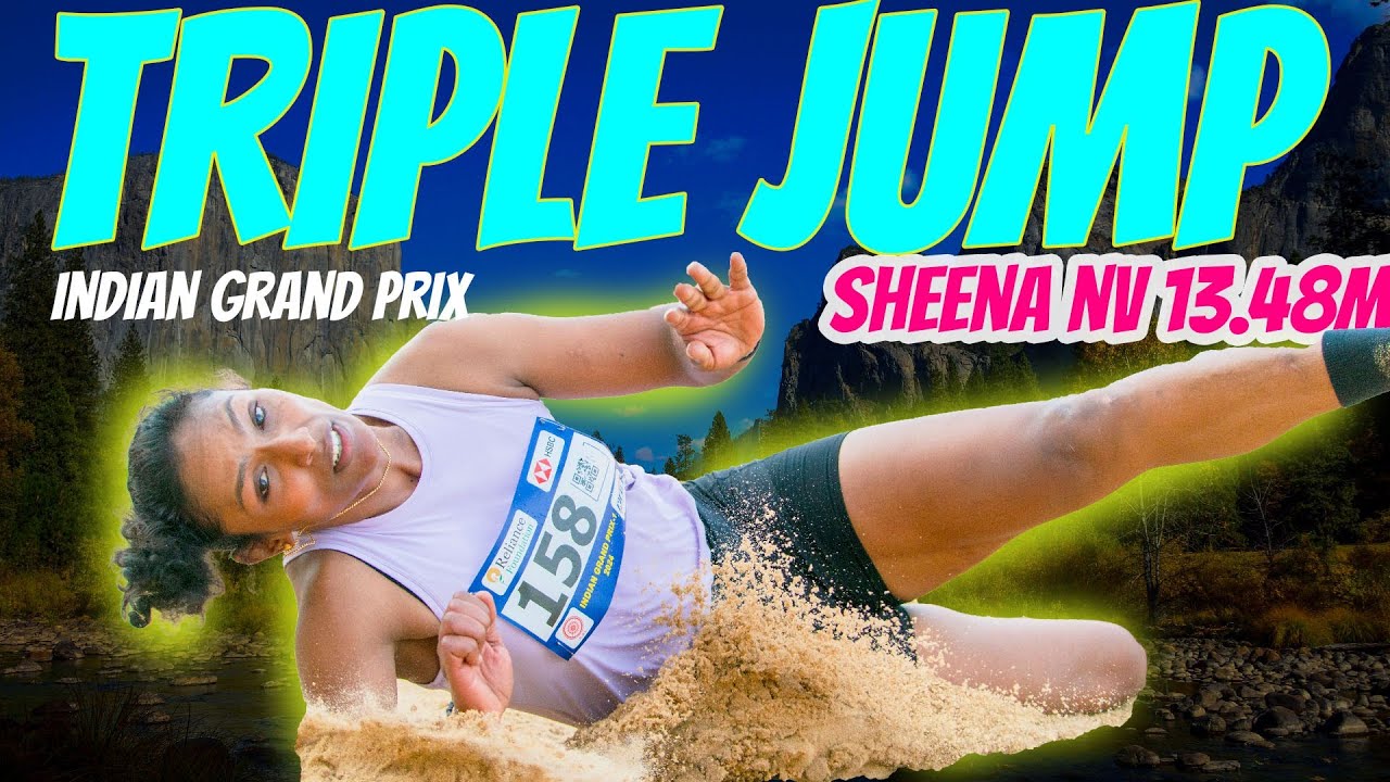 TRIPLE JUMP WOMEN SHEENA NV VS GYATHRI || Indian Grand Prix-1 ...