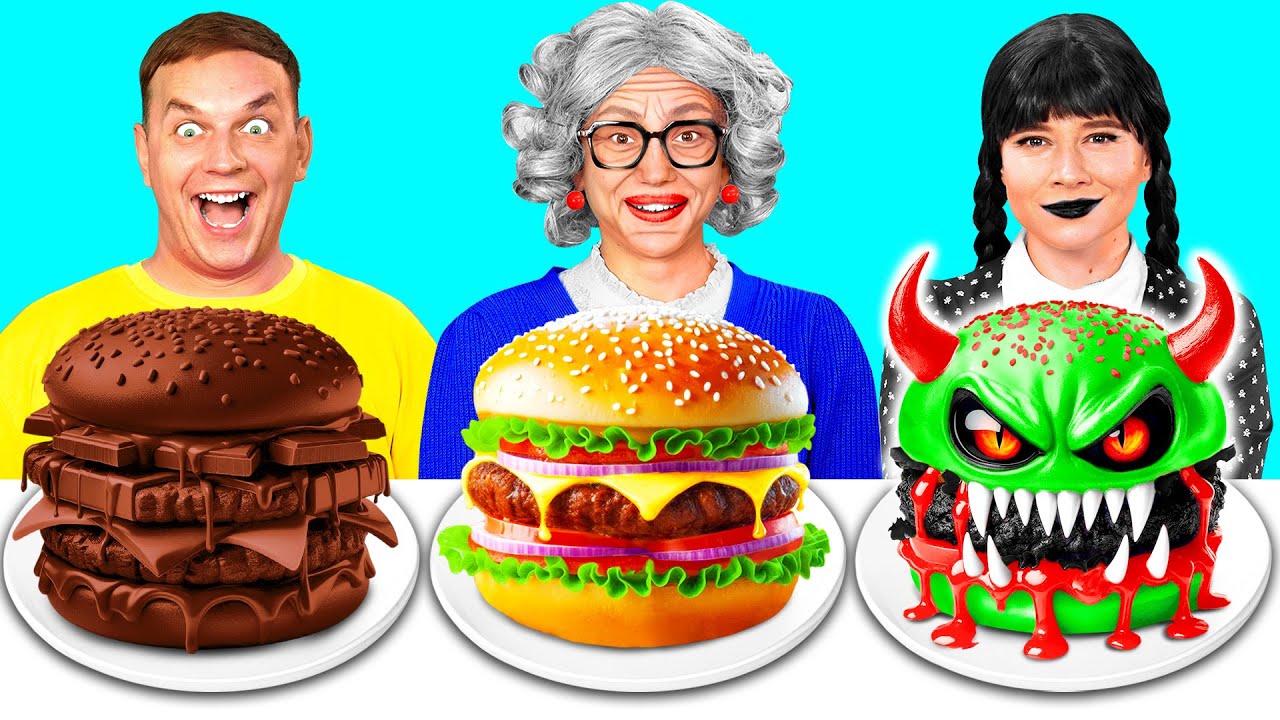 McDonald's Wednesday vs Grandma Cooking Challenge by TeenTeam Challenge ...