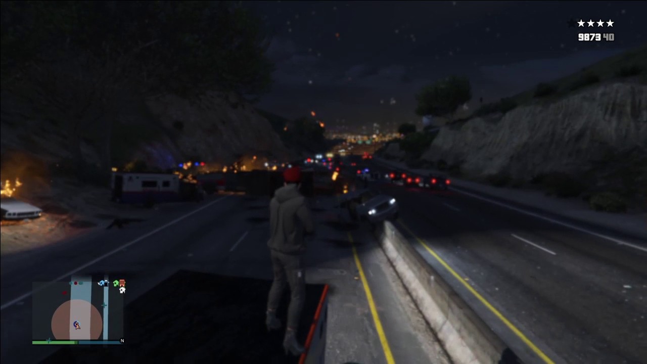 GTA 5 - Massive chain of explosions after Fortified - YouTube