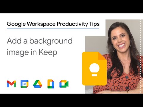 How to add a background image in Google Keep - YouTube