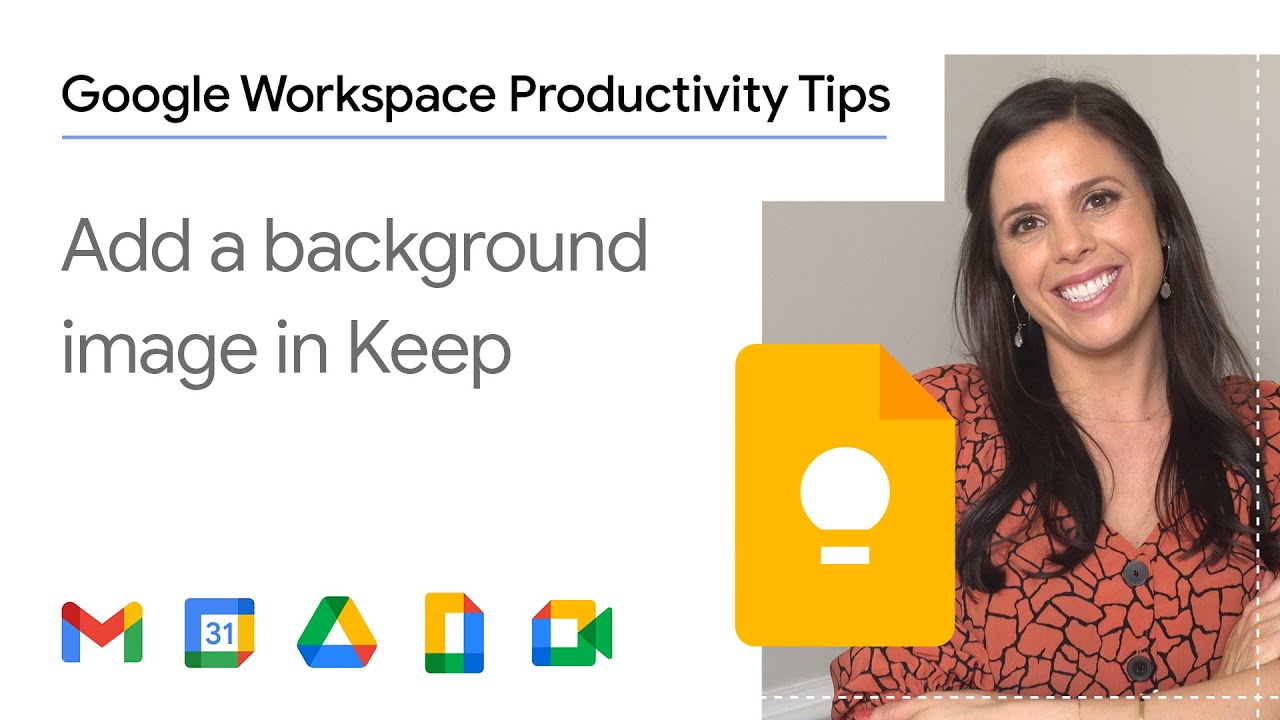 How to add a background image in Google Keep - YouTube