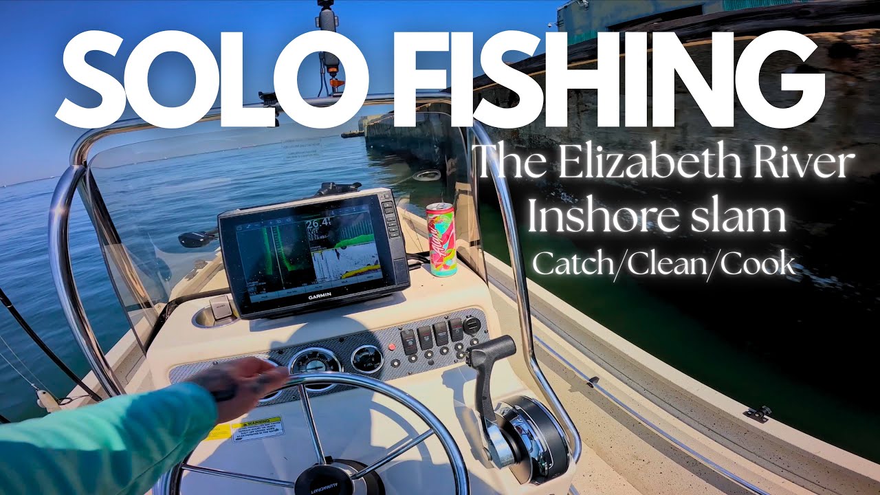 Solo Fishing Adventure on the Elizabeth River! (Catch and cook) - YouTube