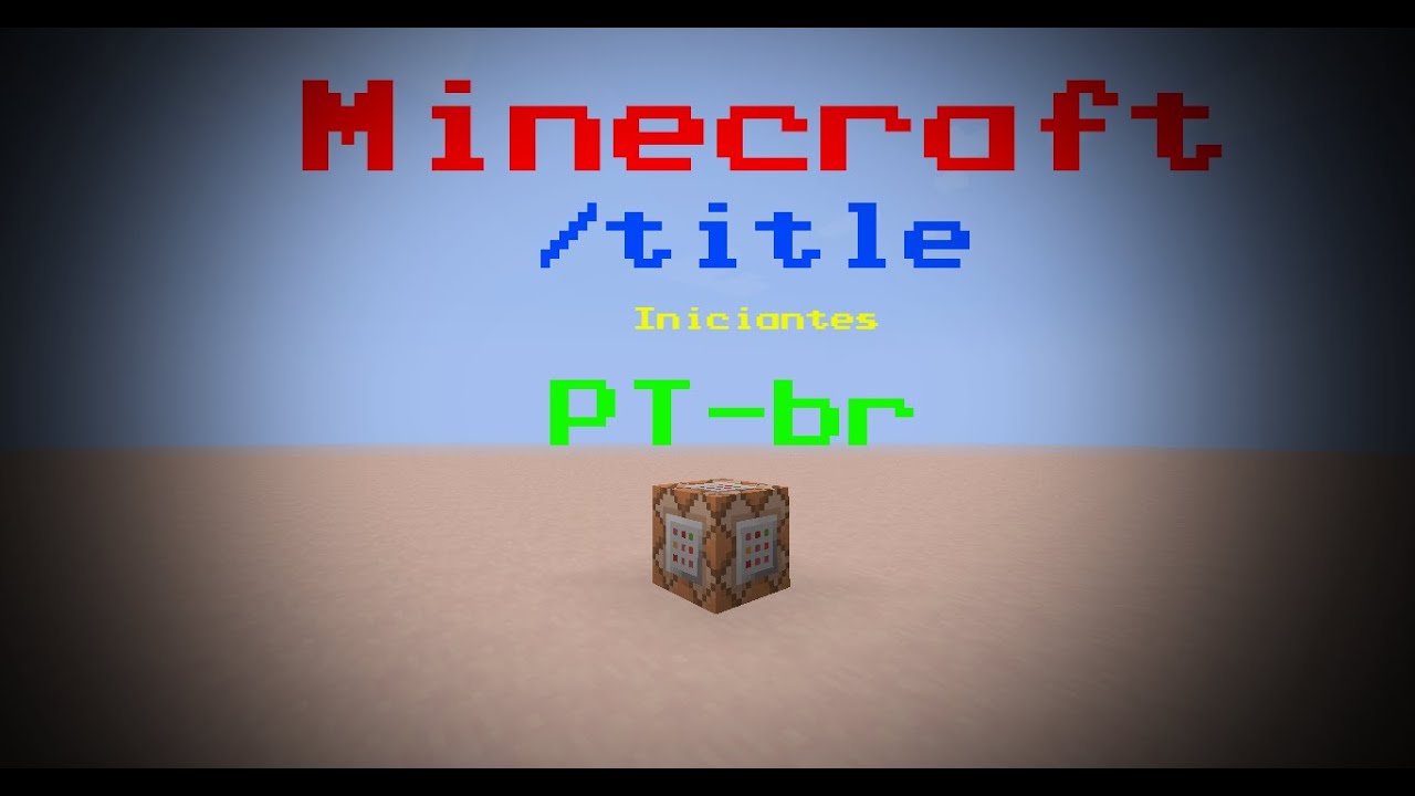 Comando title para iniciantes Minecraft Tutorial - YouTube