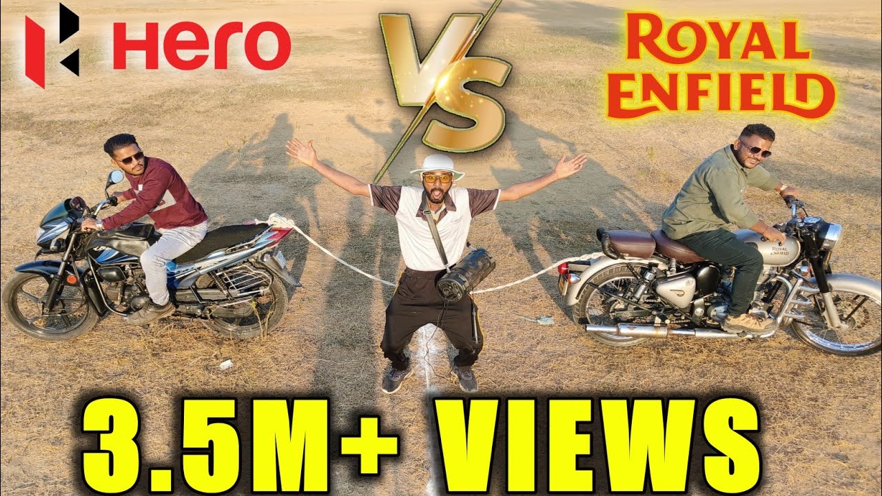Bullet 350 Classic vs Hero Passion Pro -Tug Of War । लाखों का नुकसान 😔 ...