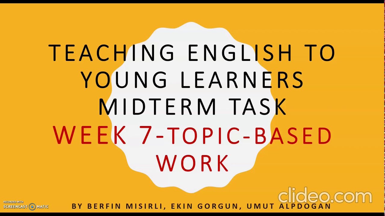 Topic Based Work - YouTube