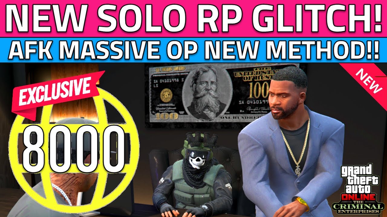 THE ONLY NEW RP Glitch GTA Online! SOLO AFK GTA 5 RP Glitch After DLC ...