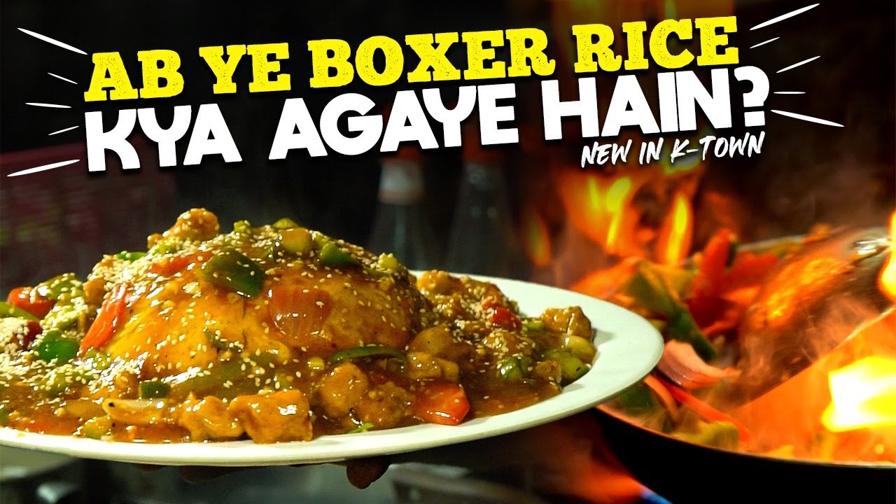 Street style boxer Rice Recipe | New in K-town | Chinese Hut Cart ...