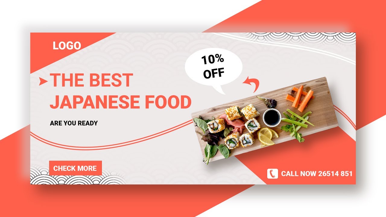 How to Create Banner Design in adobe Photoshop | banner design in ...