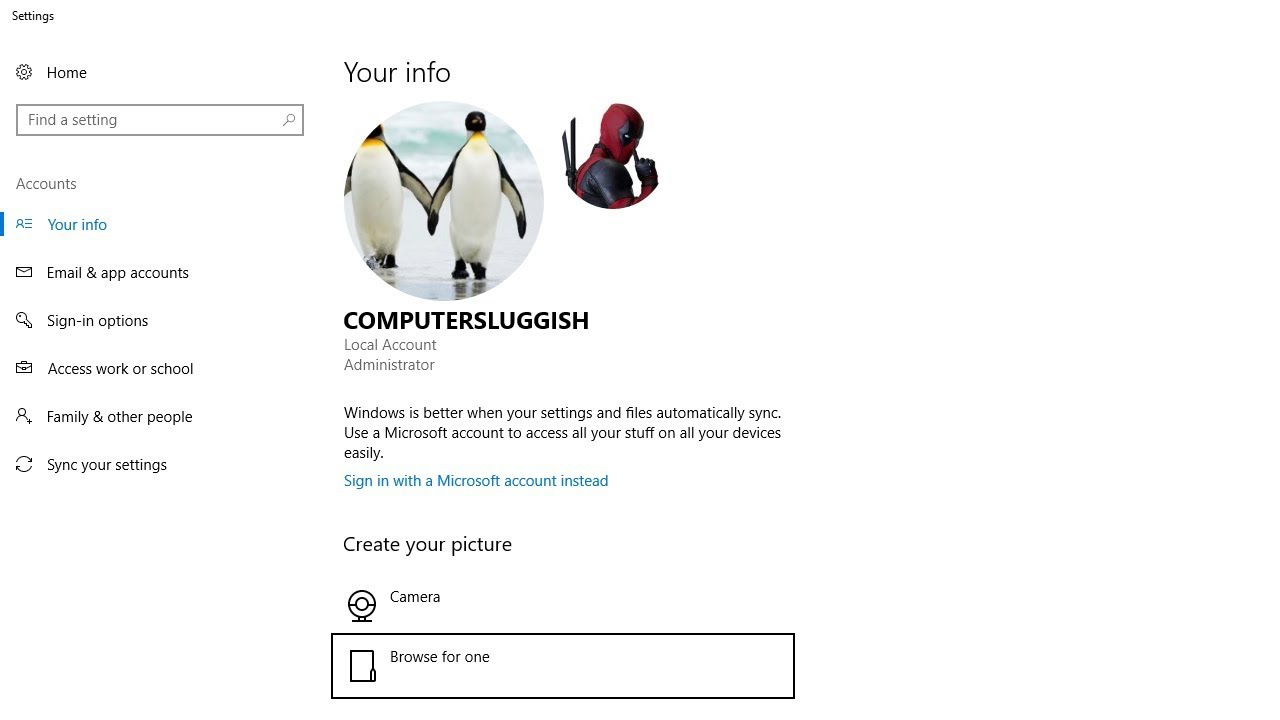 How To Change Windows 10 Profile Picture | Change Profile Image Easy ...