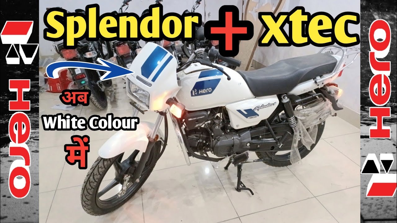 Hero Splendor Plus Xtec White Colour Complete Review | new hero ...
