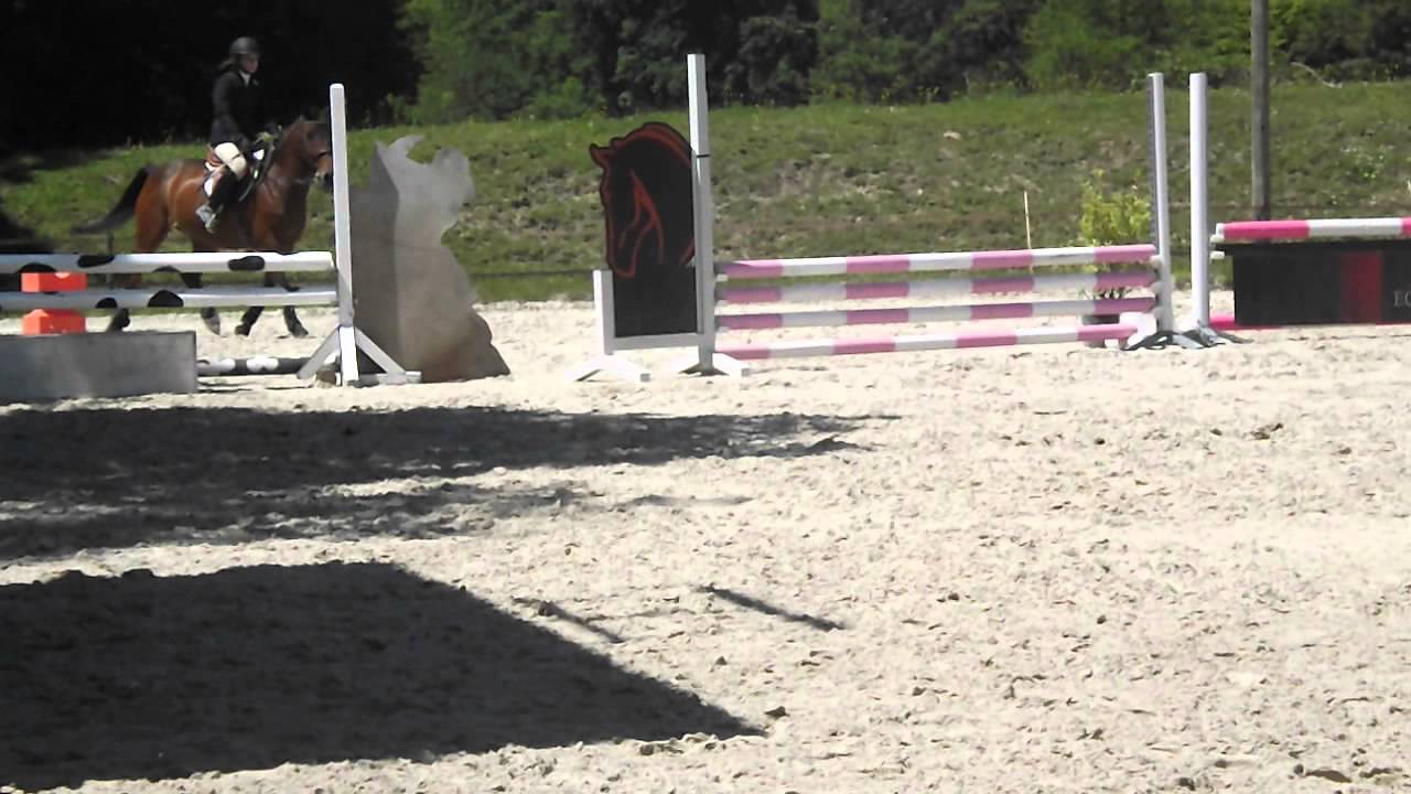 Laura & QUICK DE LA MALADIERE Championnats départemental Hunter Poney 1 ...