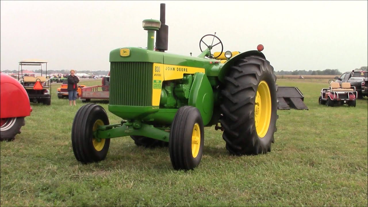 John Deere 830 Diesel Running - YouTube