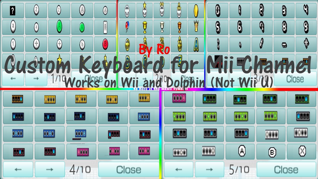 Mii Channel Custom Keyboard testing. - YouTube
