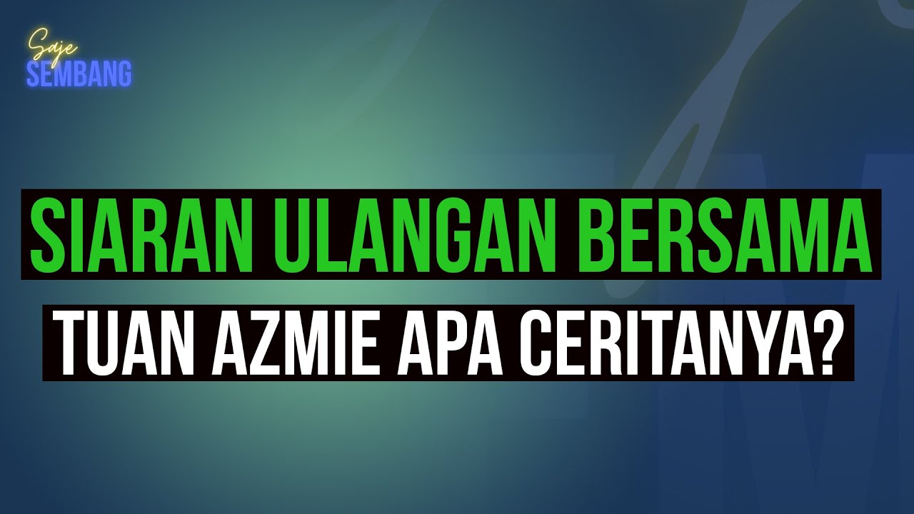 KWSP terkubur dan Azmie Bugis Bertanding? | Saje Sembang - YouTube