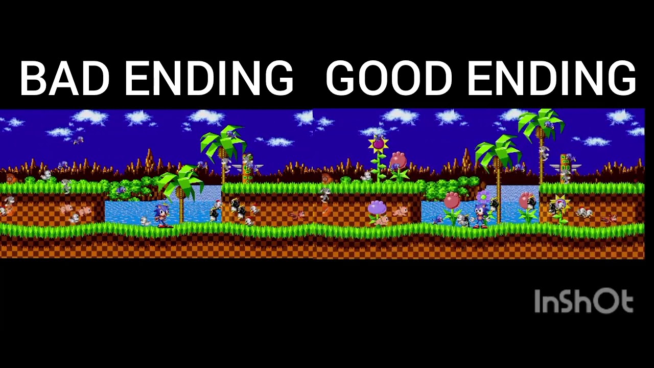 comparison: Sonic the hedgehog: BAD ENDING vs GOOD ENDING - YouTube