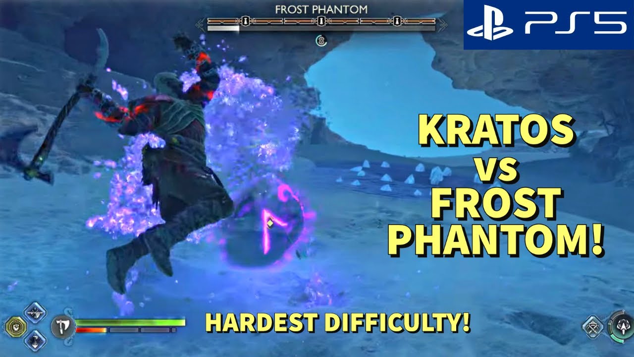 God of War Ragnarok [PS5] Frost Phantom Boss Fight [GMGOW] - YouTube