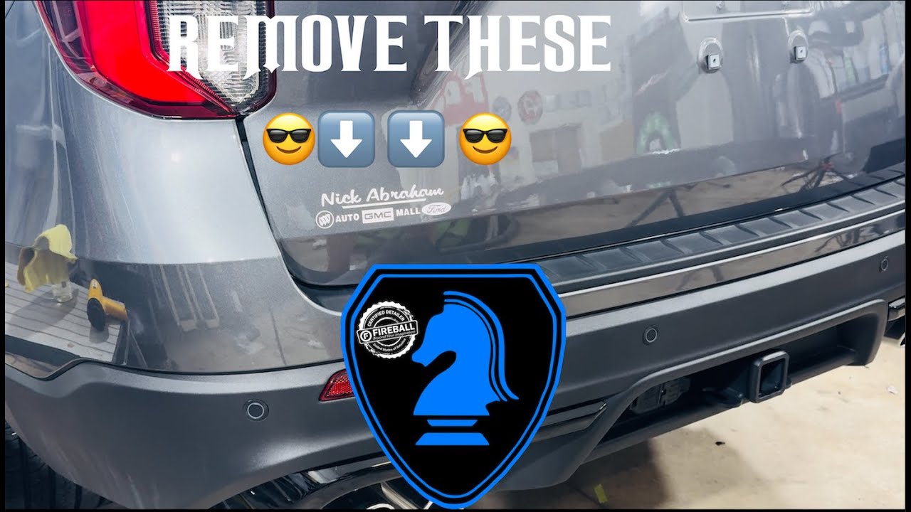 How To Remove A Dealership Decal From You Car Truck Or SUV! CarMax ...