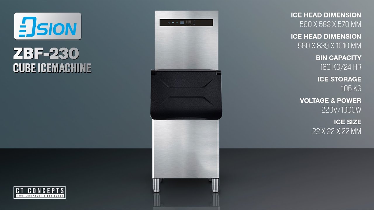 Osion ZBF Ice Maker - Key Features - CT Concepts Food Equipment Distributor - YouTube