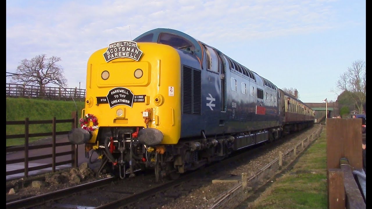 DELTIC SCOTSMAN FAREWELL 40th Anniversary with 55019 at the GCR - YouTube