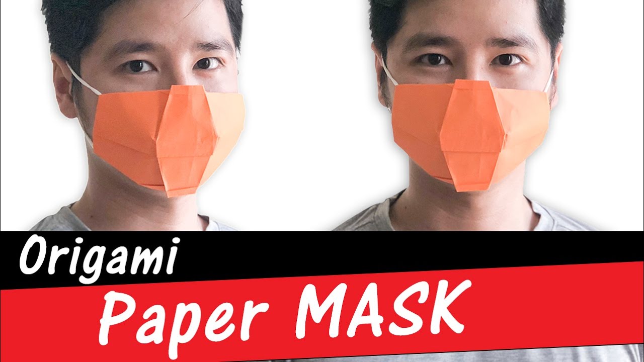 How to make EASY paper MEDICAL MASK | Origami Paper Mask - YouTube