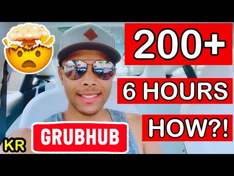 GRUBHUB DELIVERY DRIVER | MADE OVER 200 IN A DAY | DAILY EARNINGS - YouTube