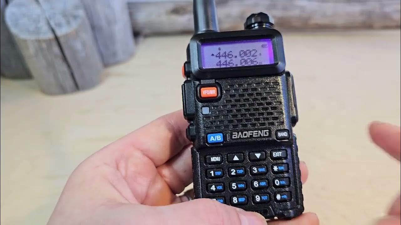BAOFENG UV-5R PROGRAMMING How to save and delete channels - YouTube