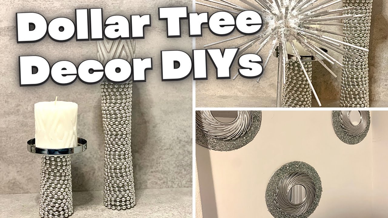 Easy Dollar Tree Home Decor DIYs | Glam Modern Room Decor DIYs - YouTube
