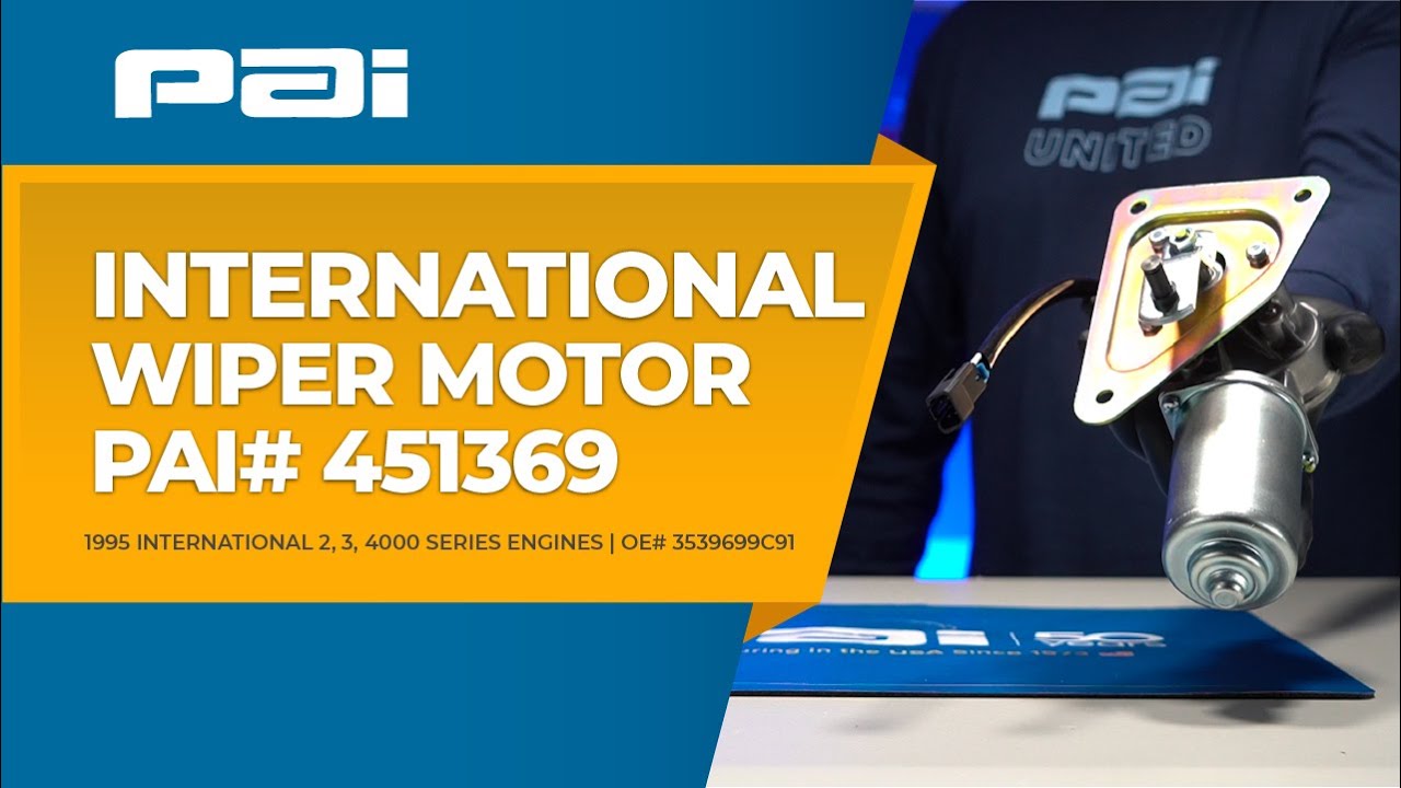 1995 International 2000, 3000, 4000, 8000 Series Wiper Motor (PAI ...