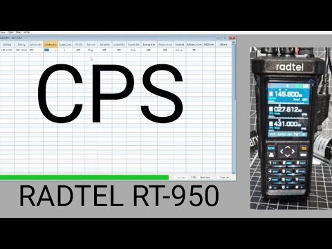 RADTEL RT-950 , Install & Test CPS Software - YouTube