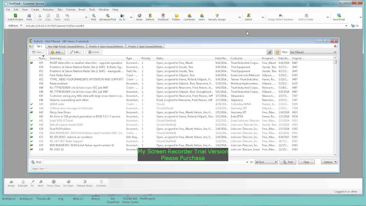 2 TestTrack Client Training How to Assign a Defect or Issue to a TT ...