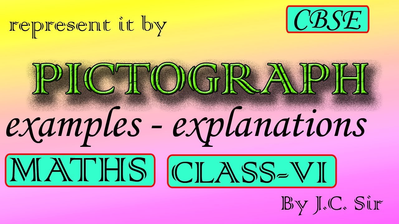 Pictograph - Data Handling | Class 6 Maths /represents it by pictograph ...