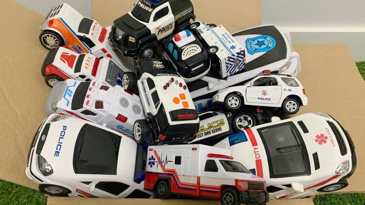 Police Cars and Ambulance Back to Back Dispatch In a Steep Slope in Two ...