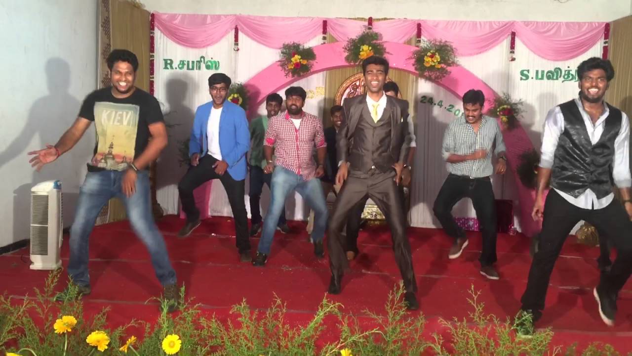 Sabarish weds Pavithra reception dance - YouTube
