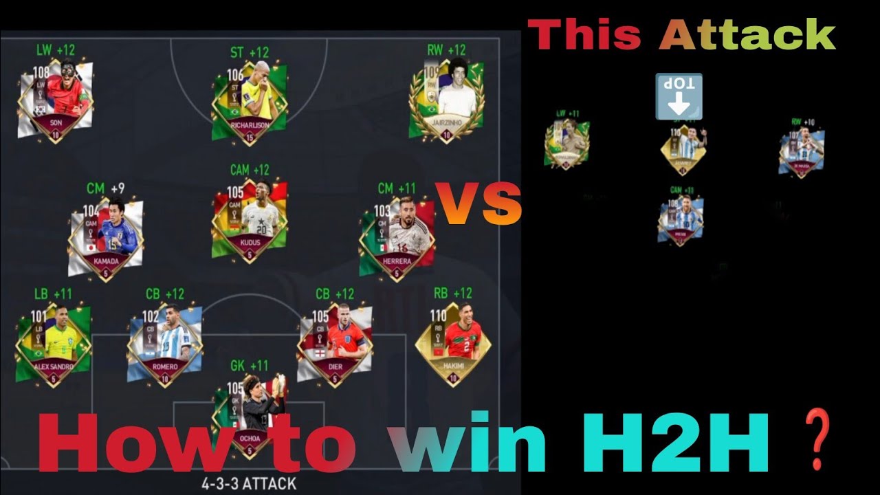 How to Win H2H match// how to win H2H match in fifamobile/Best tricks ...