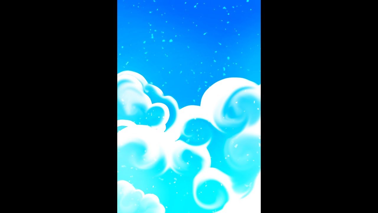 How to draw simple sky [ speed paint ] - YouTube