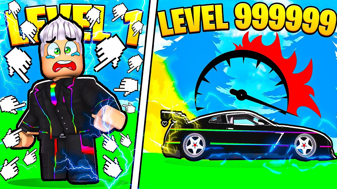 CLIQUEI ATÉ CONSEGUIR O CARRO MAIS RÁPIDO no RACE CAR CLICKER ( ROBLOX ...