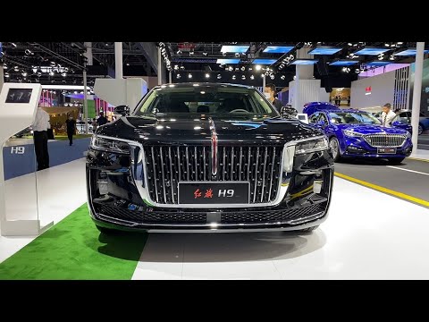 2022 FAW Hongqi H9 Walkaround—China Auto Show—2022款一汽红旗H9，外观与内饰实拍 - YouTube