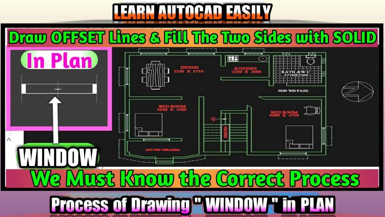 HOW TO DRAW A WINDOW IN AUTOCAD FLOOR PLAN Ll HOW TO SHOW WINDOWS IN HOW TO DRAW A WINDOW IN AUTOCAD FLOOR PLAN Ll HOW TO SHOW WINDOWS IN