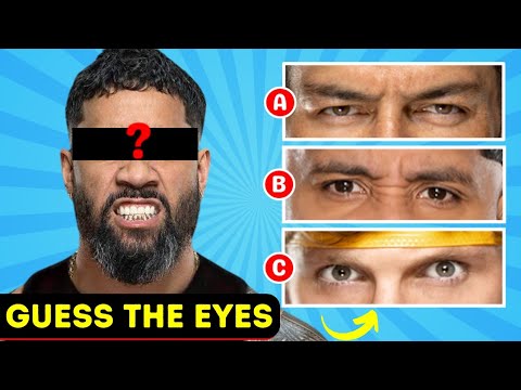 Can You Identify the Correct Eyes of WWE Superstars? 👀 - YouTube