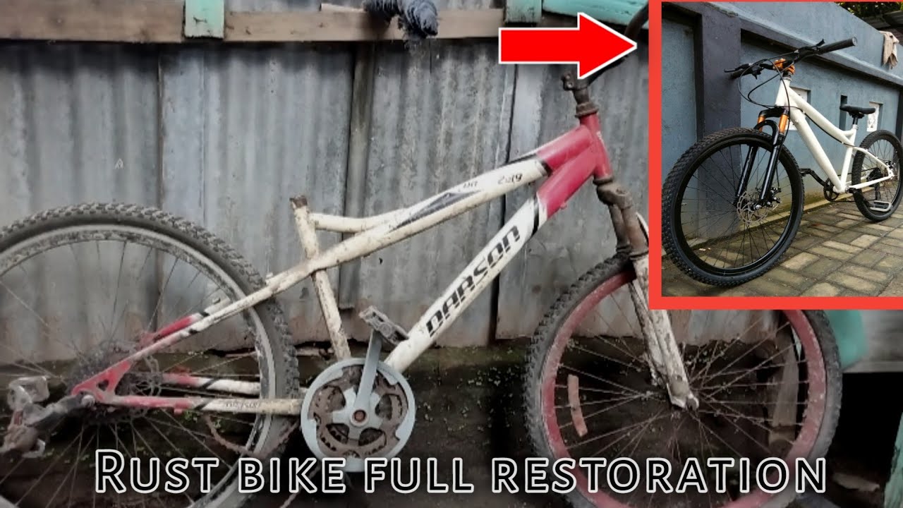 Sepeda rusak ini berhasil di Restorasi menjadi sepeda dirtjump - YouTube