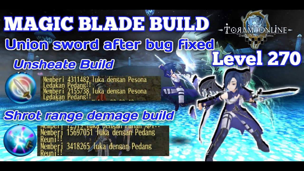 Toram online - Magic Blade Build level 270 | union sword after bug ...