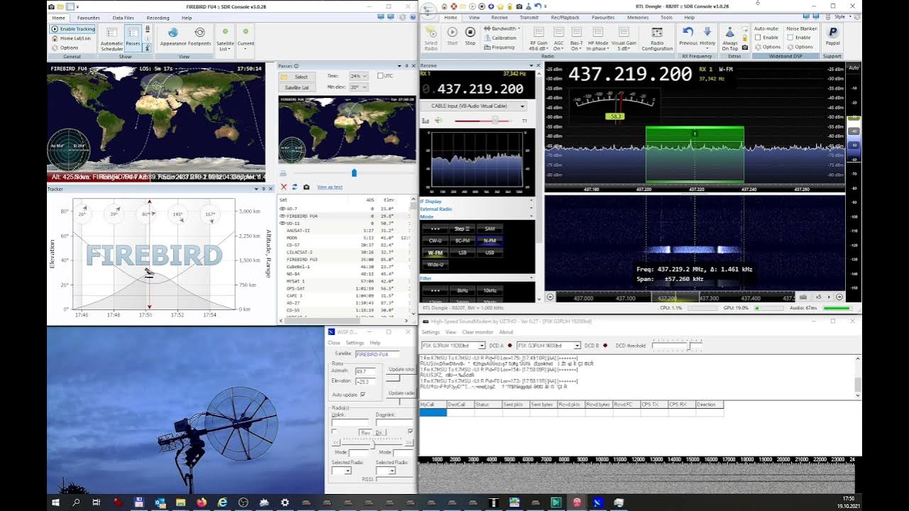FIREBIRD Satellite - Telemetry Decoding with RTL-SDR - YouTube