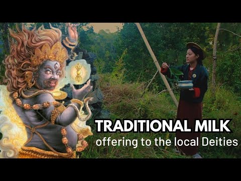 The Bhutanese Tradition of Offering Milk to Local deities - YouTube