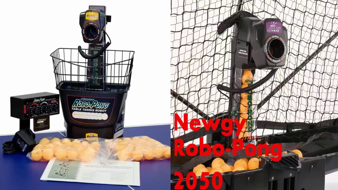 Newgy Robo Pong 2050 VS Newgy Robo Pong 1040 - YouTube