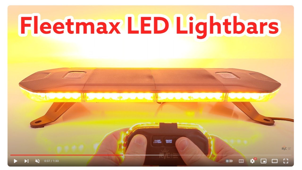 FleetMax 610mm Amber Flashing Lightbar With New Digital Controller ...