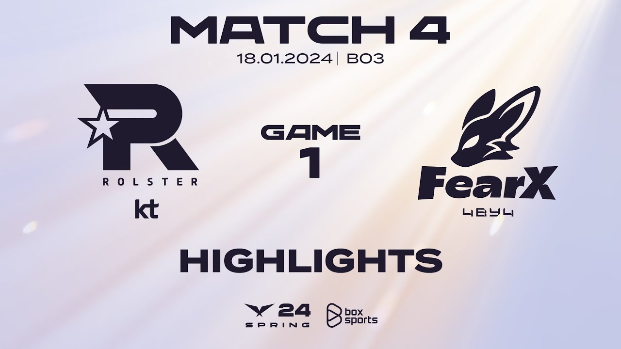 Highlights KT vs FOX | Game 1 | Tuần 1 Ngày 2 | LCK Mùa Xuân 2024 - YouTube