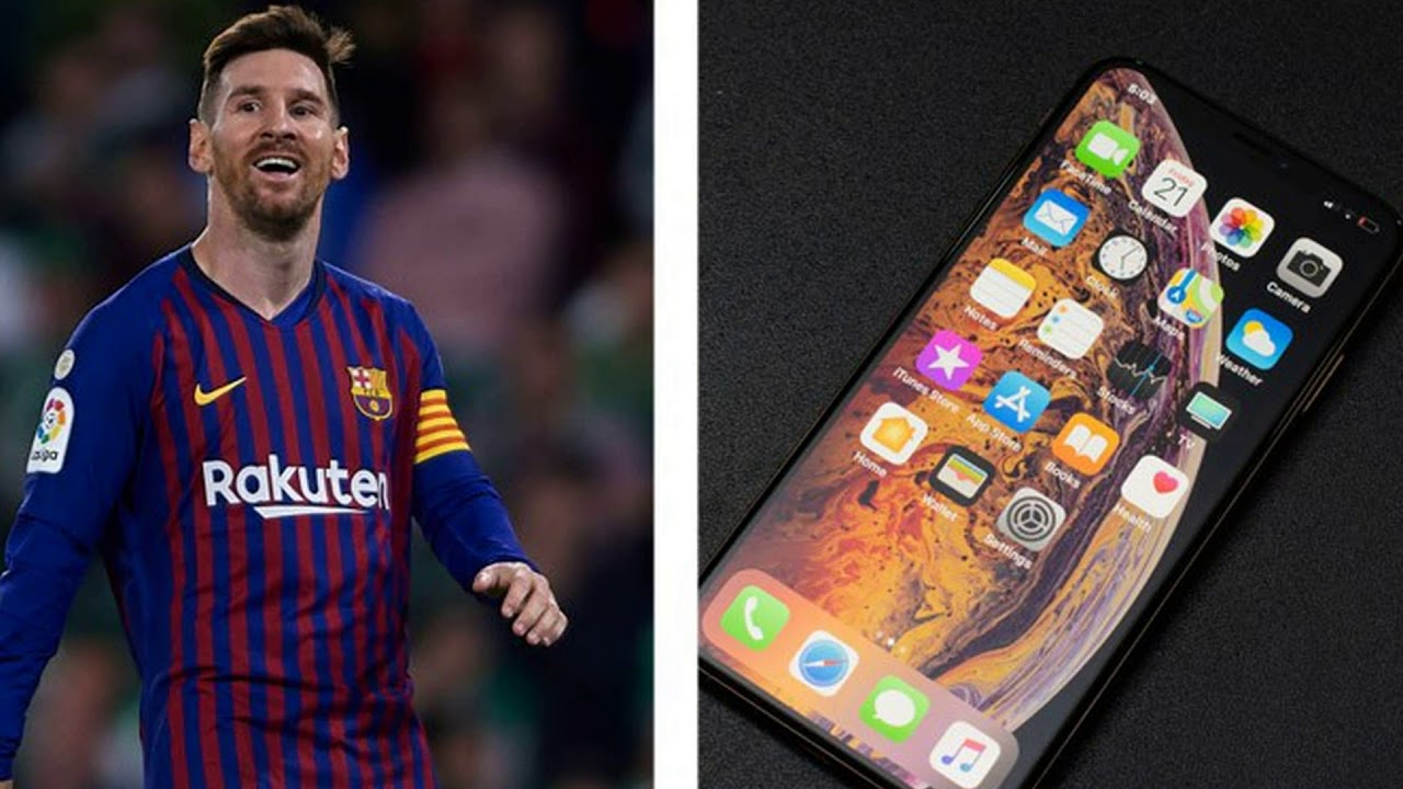 IPhone XS Max Lionel Messi with 24k-carat Gold - YouTube